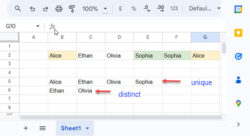 All You Need to Know About the UNIQUE Function in Google Sheets