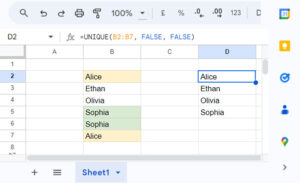 All You Need to Know About the UNIQUE Function in Google Sheets