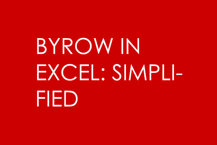 Excel BYROW Lambda Helper Function Excel BYROW Lambda Helper Function