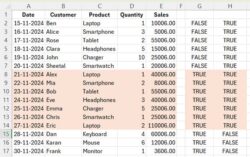 Filter the Last 7 Days in Excel Using the FILTER Function