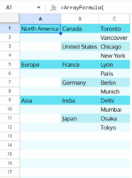 3-Column Hierarchical Table in Google Sheets (No Scripts!)
